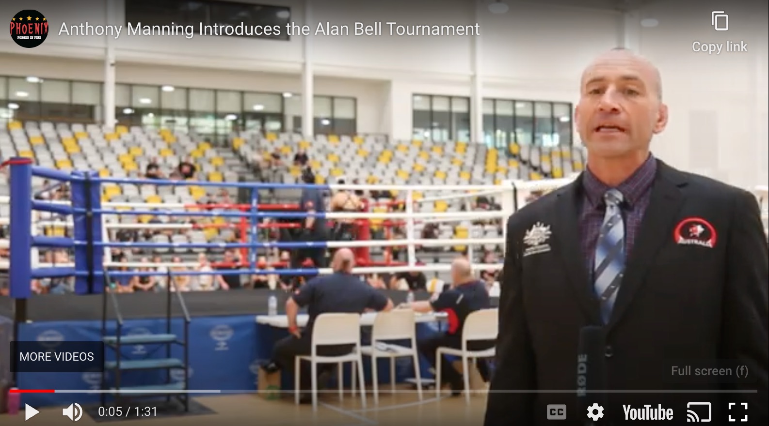 MTA President Anthony Manning Introduces the Alan Bell Cup Tournament ...